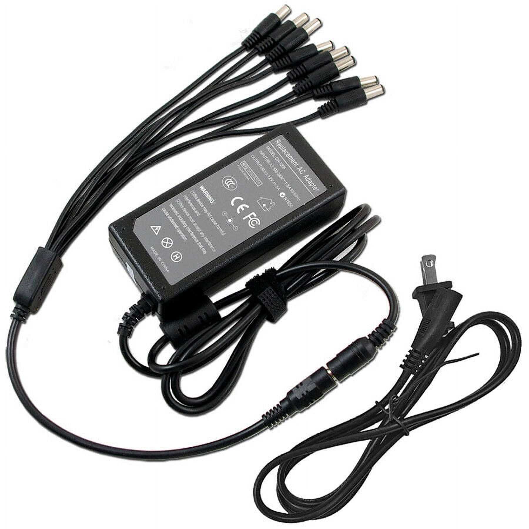 12V 5A Power Supply Adapter For CCTV Security Camera DVR + 8 Split ...
