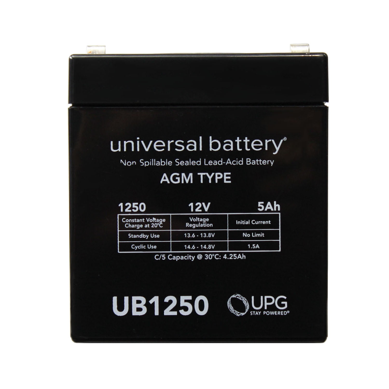 12V 5AH Rechargeable Sealed Lead Acid Battery - Walmart.com