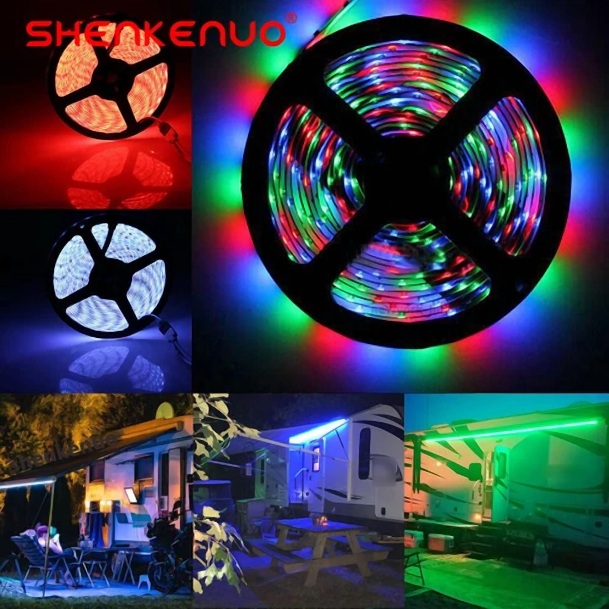 12V 5M 2835 Rgb Led Strip Lights Bar Tv Back Lighting Kit+Usb 24 Key ...