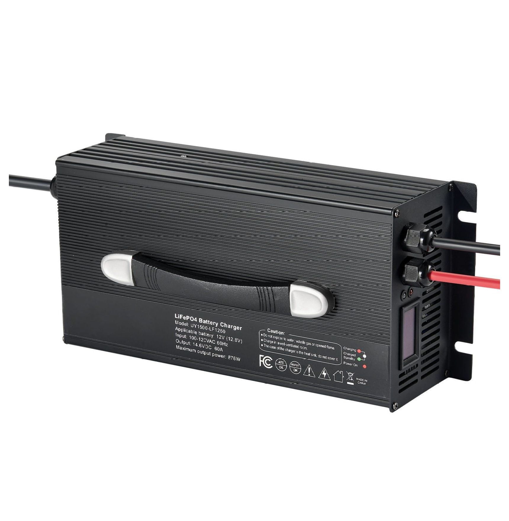 12V 60A LiFePO4 Battery Charger, 14.6V AC-DC Lithium Charger, Anderson ...