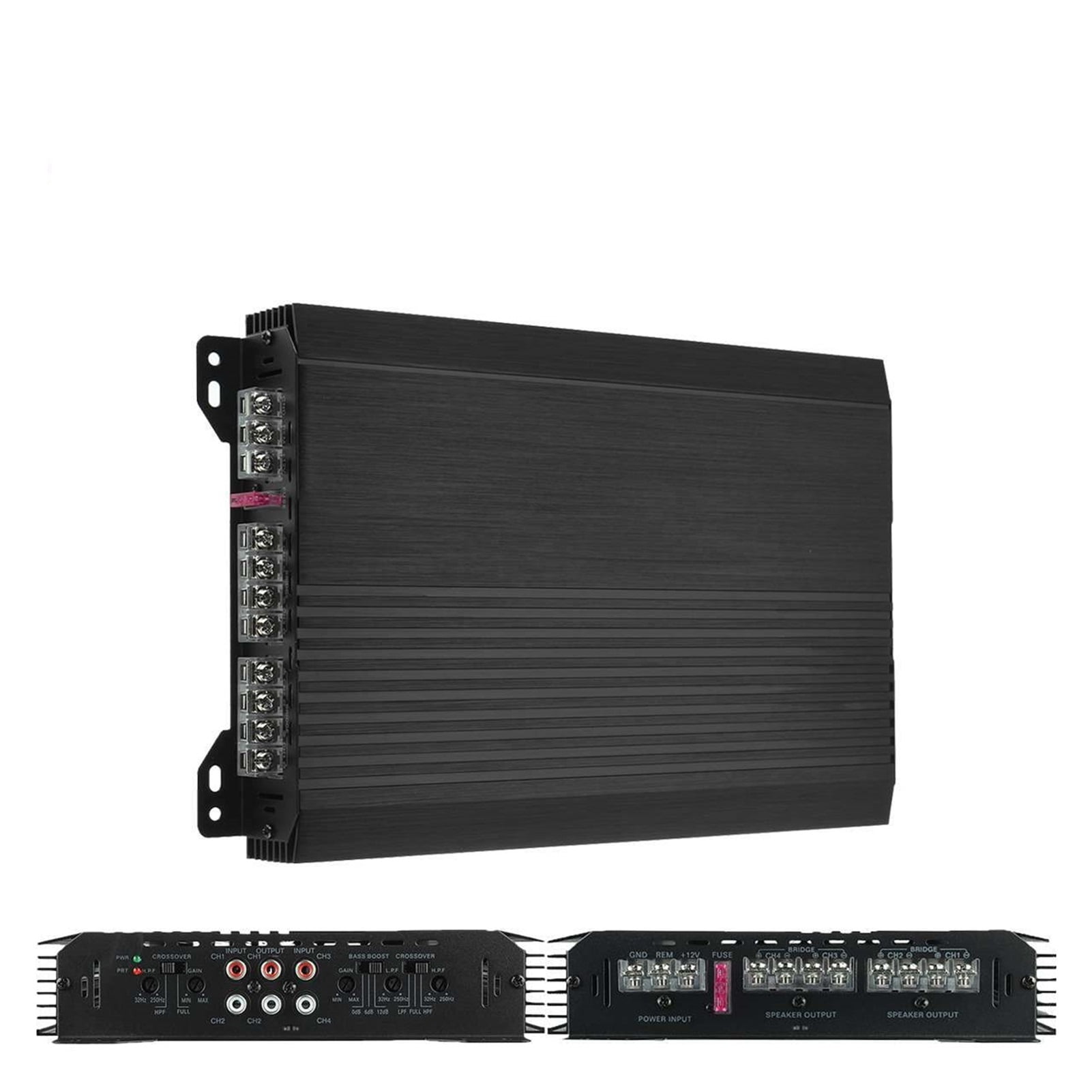 12V 6800W 4 Channel Car Amplifier Audio Stereo Bass Speaker Car Audio ...