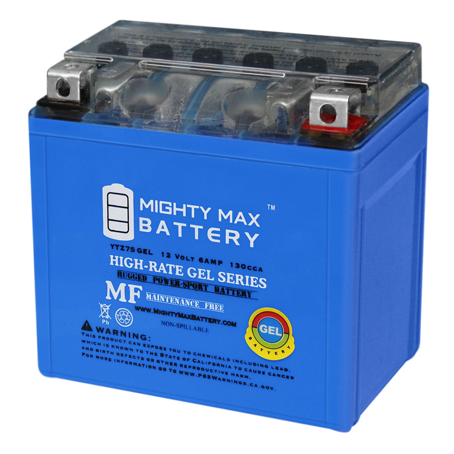 12V 6AH GEL Battery for ATV Snowmobile Mowers PWC Watercraft - Walmart.com