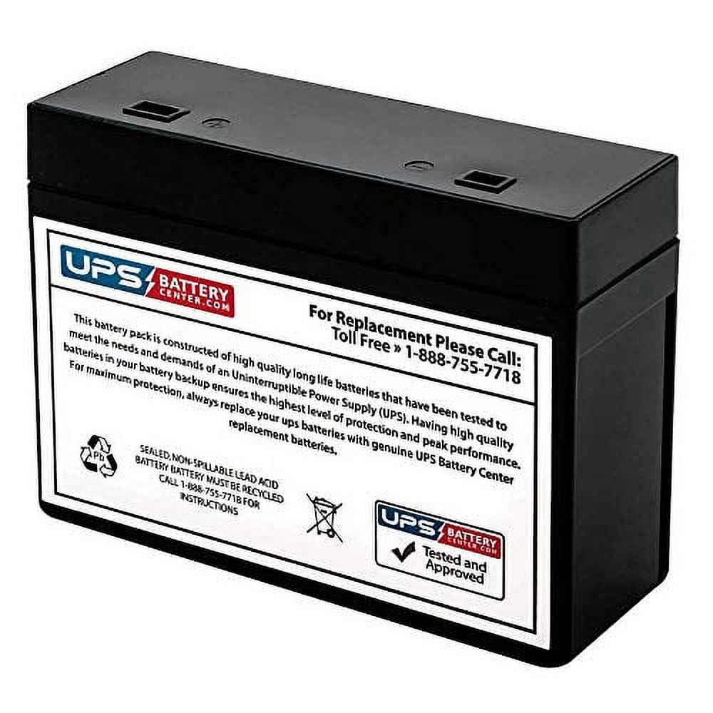 12V 6Ah Sealed Lead Acid Replacement Battery with Recessed Terminals ...