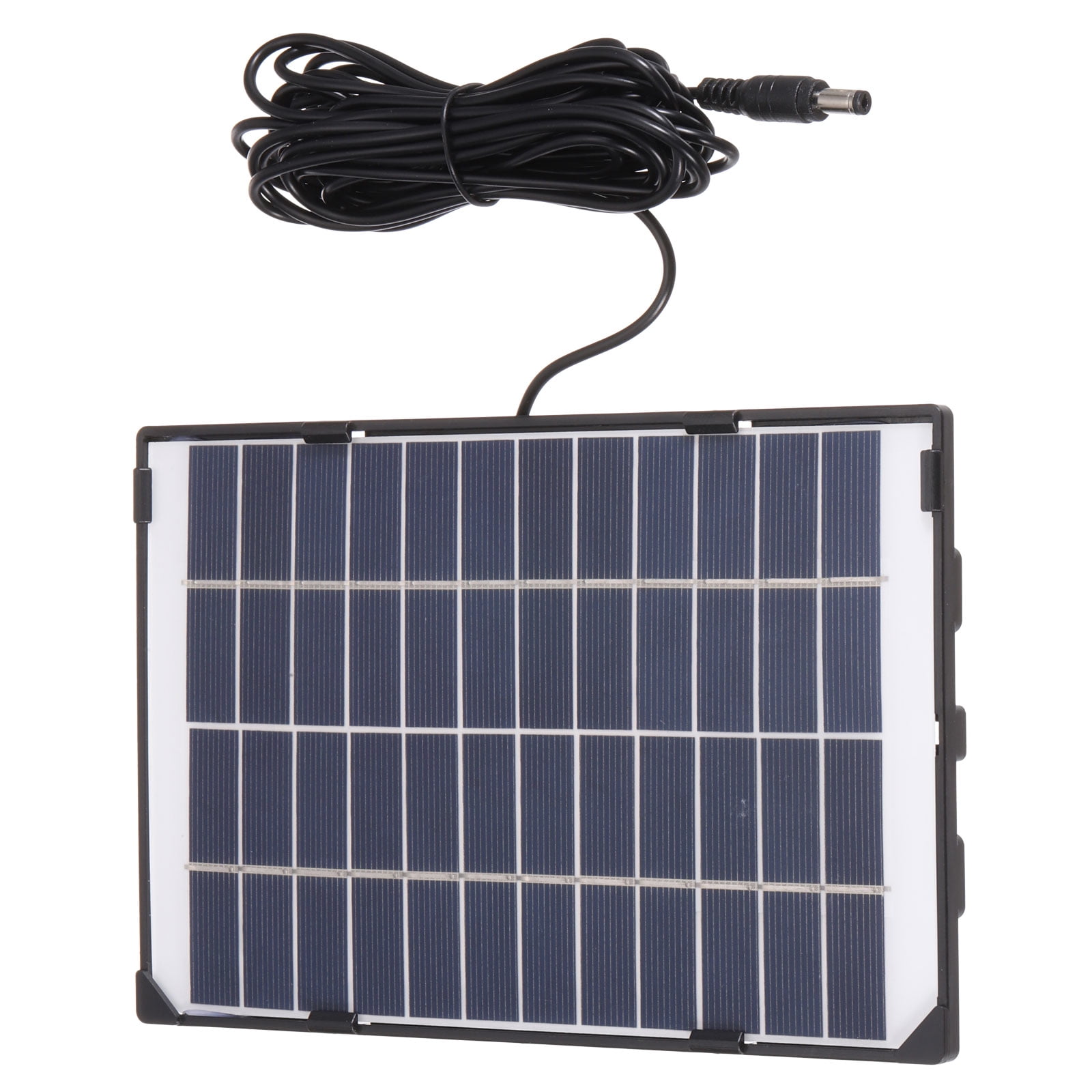 12V 6W 0.5A Solar Panels for Security Camera, 3.2m Wire DC 5521 Output ...