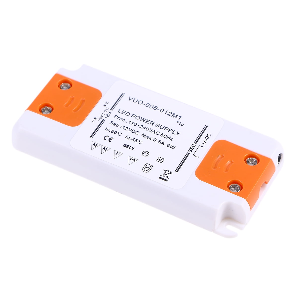 12V 6W LED Driver Converter Ultra-slim 0.5A Driver for LED Bulb Light ...