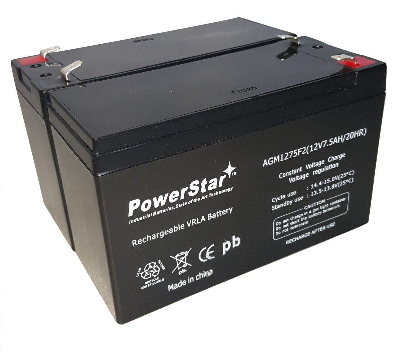 12V 7.5AH BATTERY FOR RAZOR E200 & E300S ELECTRIC SCOOTER, PowerStar ...