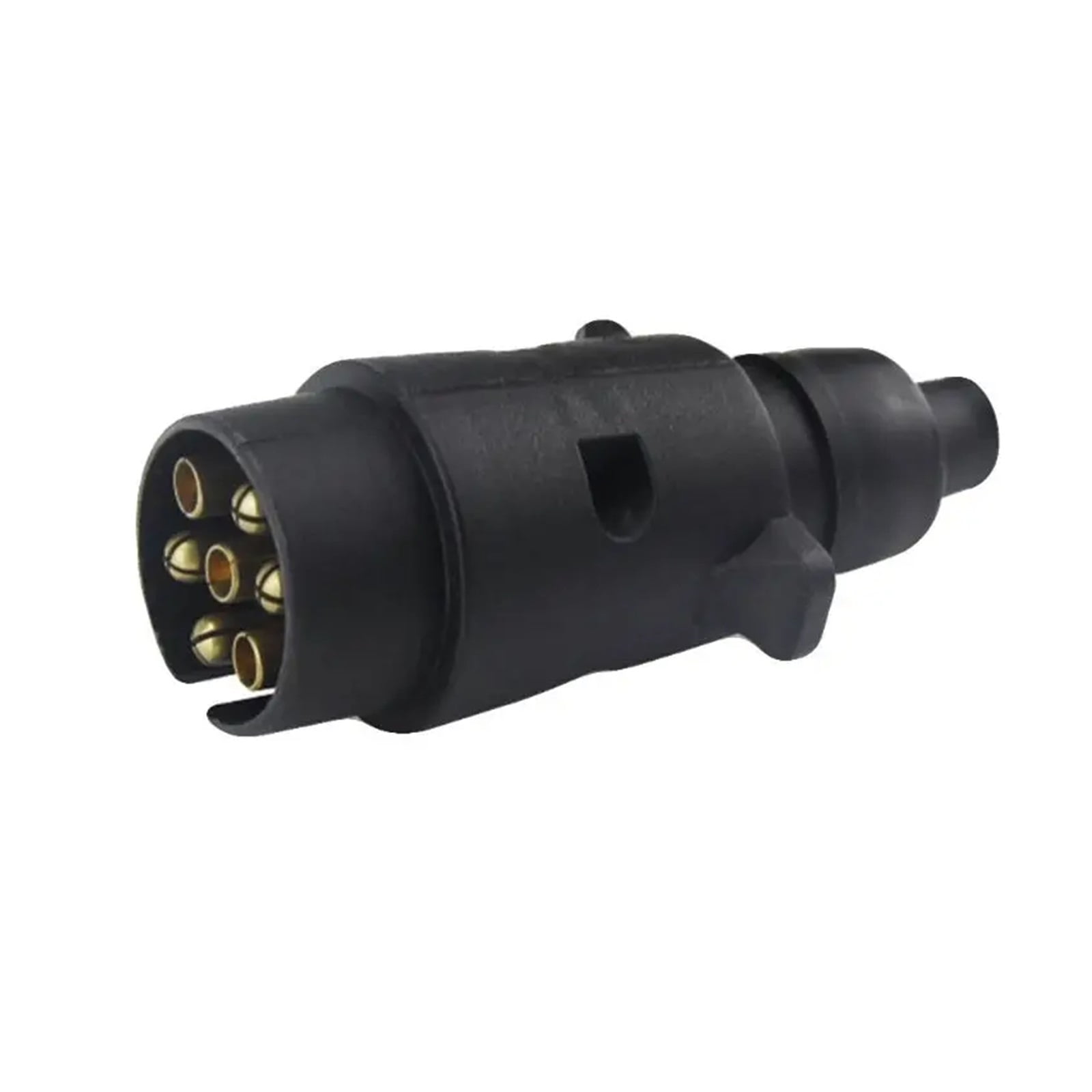 12V 7 Way Round Standard Connector Plastic Car Trailer 7 Pin Socket ...