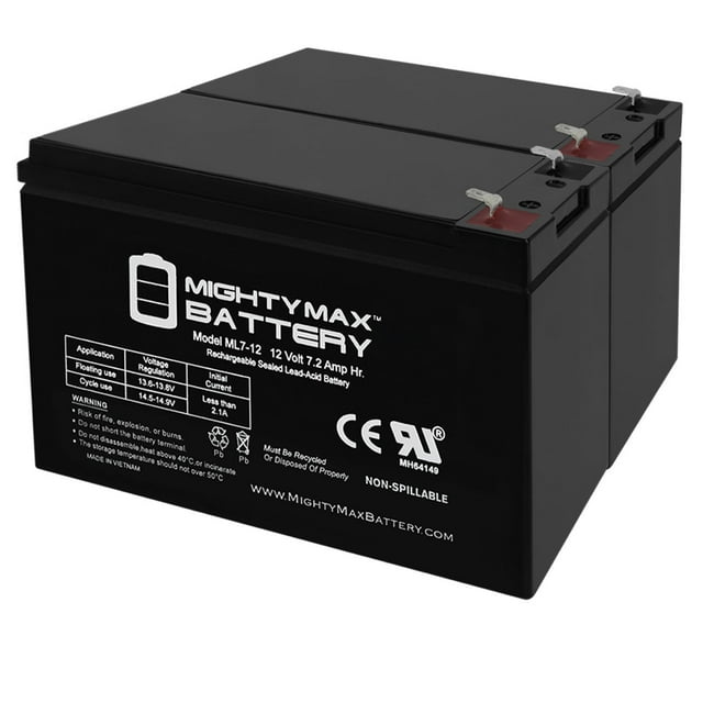12V 7Ah Battery for Hoffman Laroche MICROMONITOR 7141 ECG MON - 2 Pack ...