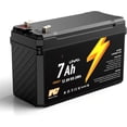 12V 7Ah Lithium LiFePO4 Deep Cycle , 5000+ Cycles, IP67 Lithium Iron ...
