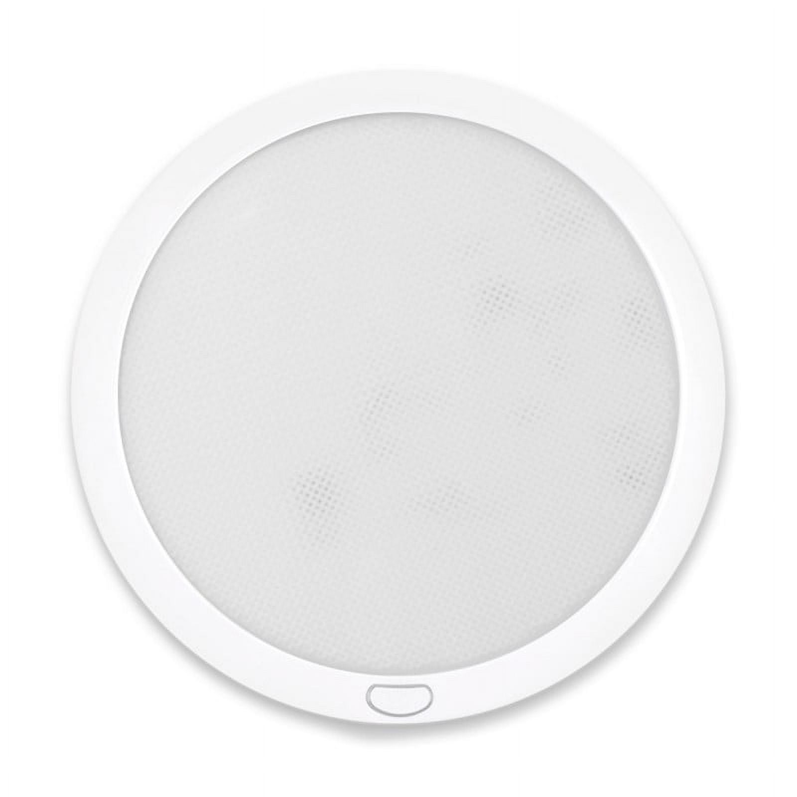 12V 8.5 Inch LED Panel Ceiling Light Warm White Blue Dimmer for RV Boat ...