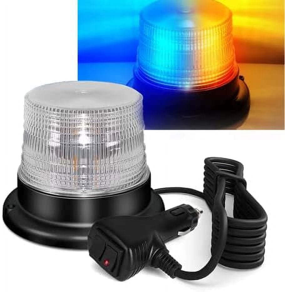 12V-80V LED Traffic Warning Light, 10 Flashing Modes Energy Emergency ...