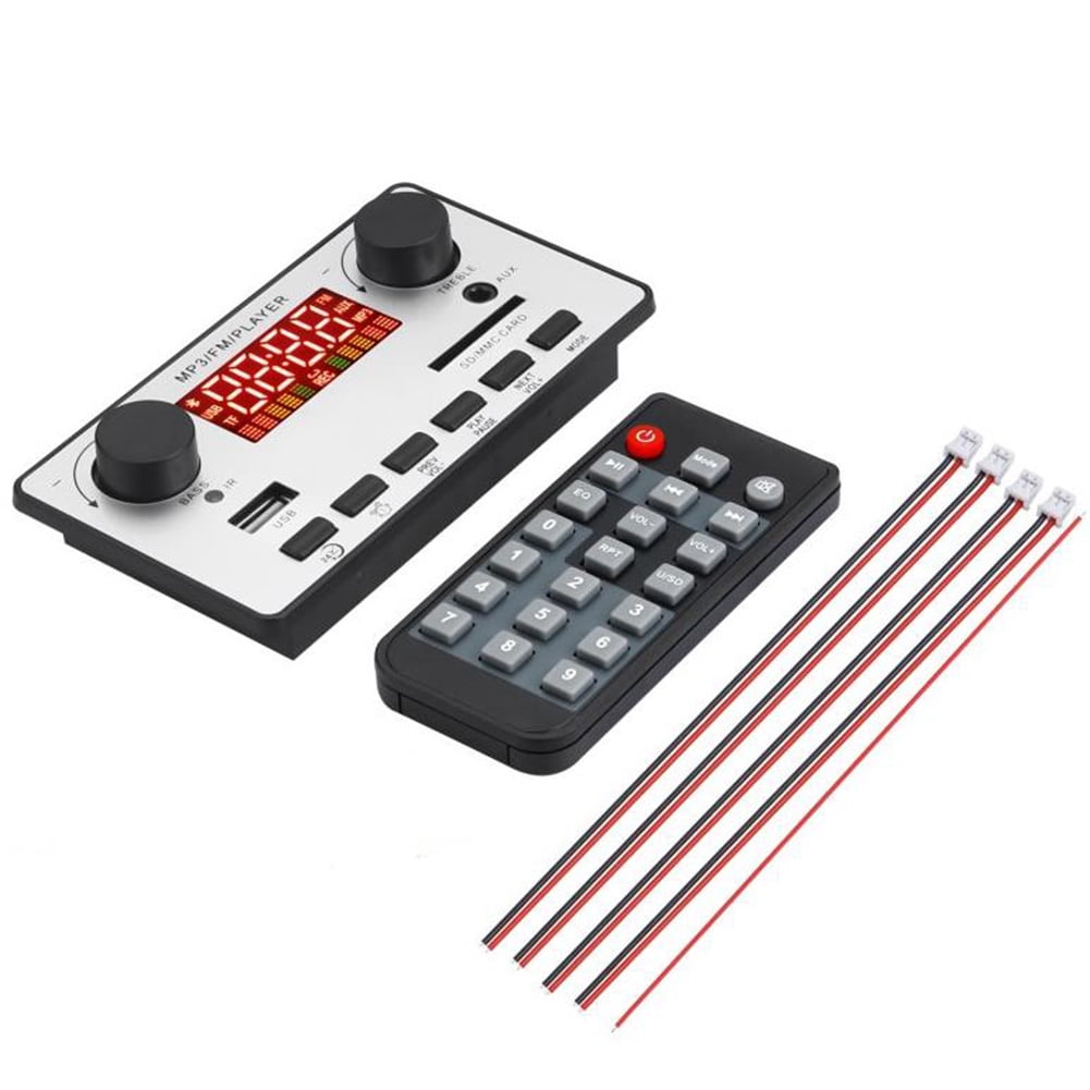 12V 80W Amplifier Bass Decoder Board 2x40W Amplifier Stereo MP3 ...