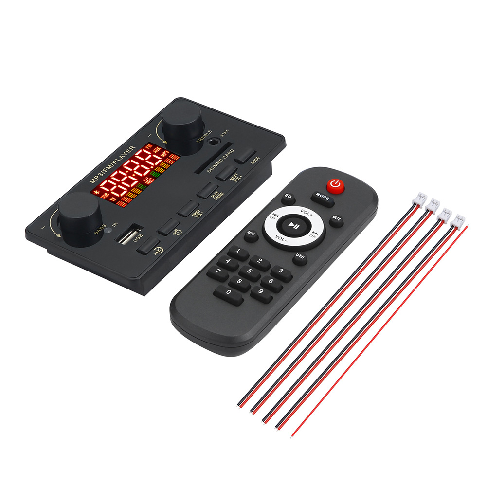 12V 80W Amplifier Bass Decoder Board 2x40W Amplifier Stereo MP3 ...