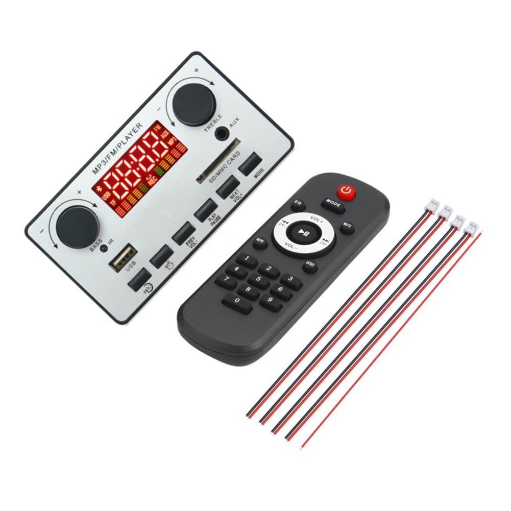 12V 80W Amplifier Bass Decoder Board 2x40W Amplifier Stereo MP3 ...