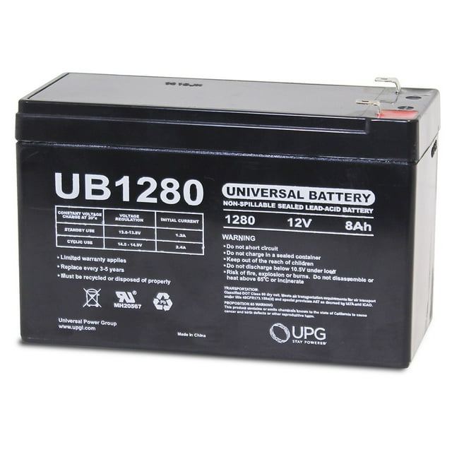 Power Patrol 12V 8AH SLA Replacement Backup Battery SLA1075, AGM ...