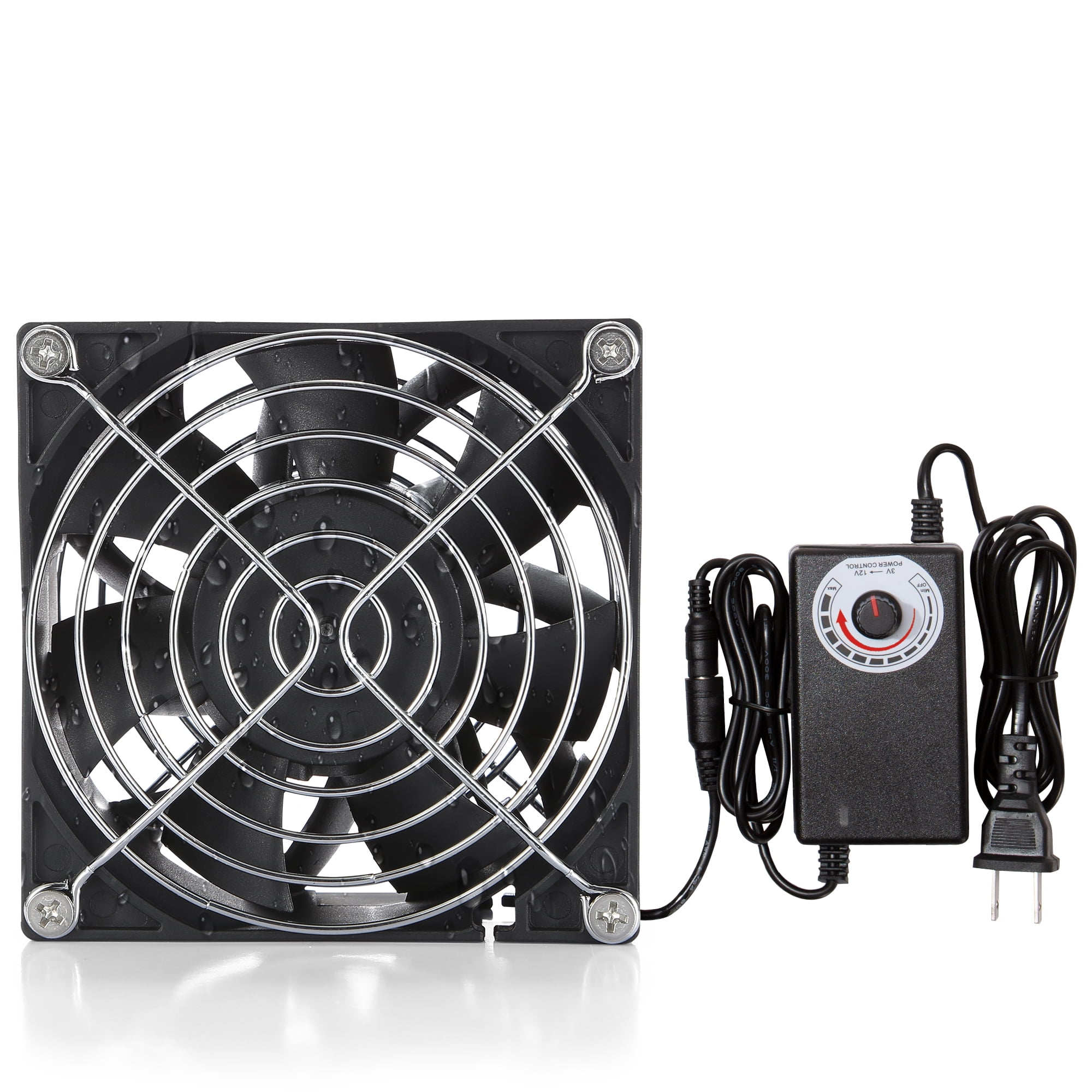 12V 92mm Moisture-Proof Small Computer Muffin Exhaust Vent Fan with AC ...