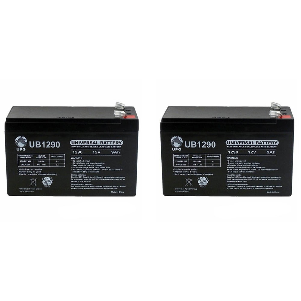 12V 9Ah SLA Replaces GS Portalac PE4512, PE12V7FI, PXL12072 - 2 Pack ...