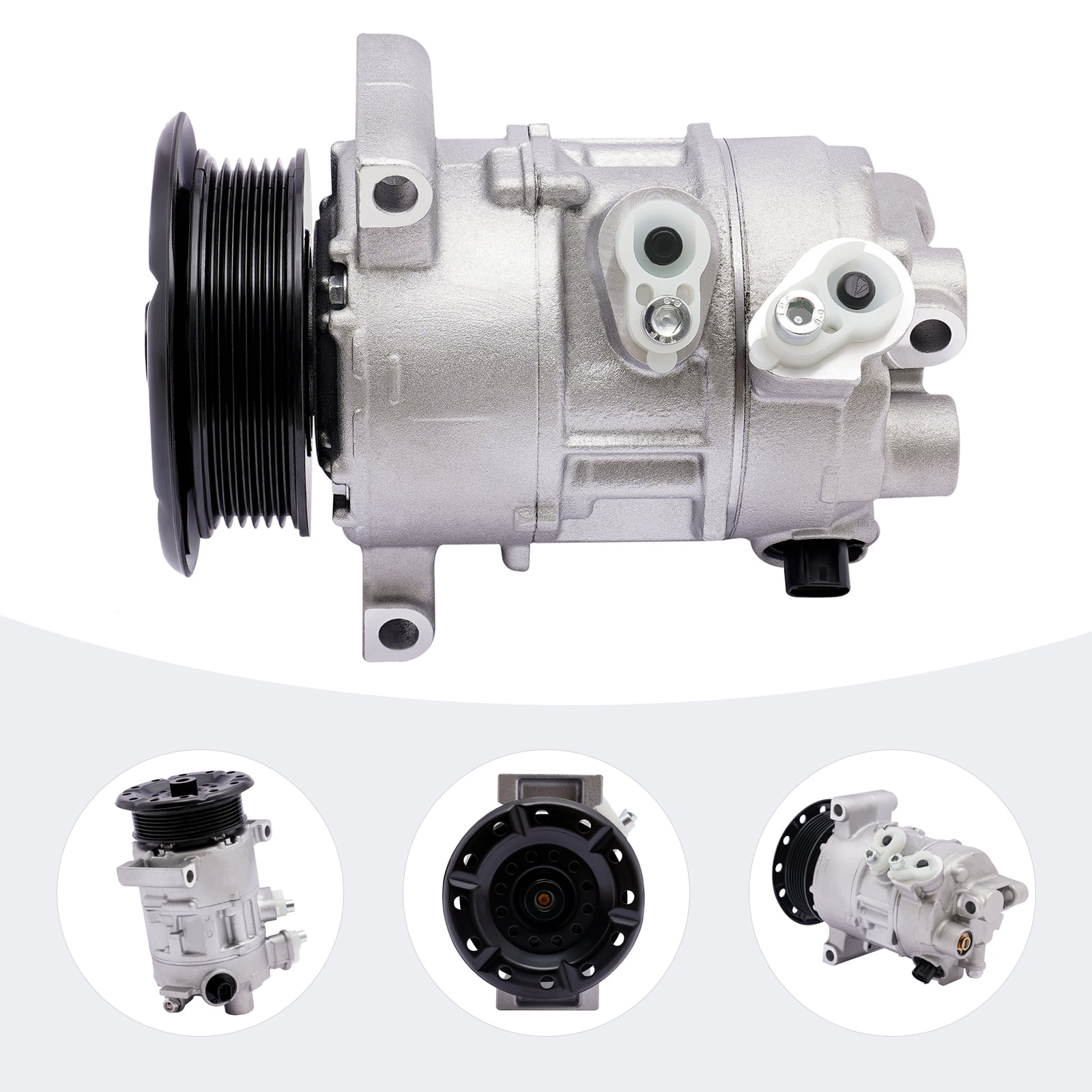 12V A/C Compressor for Dodge Caliber & Jeep Compass/Patriot, 6 Pulley ...