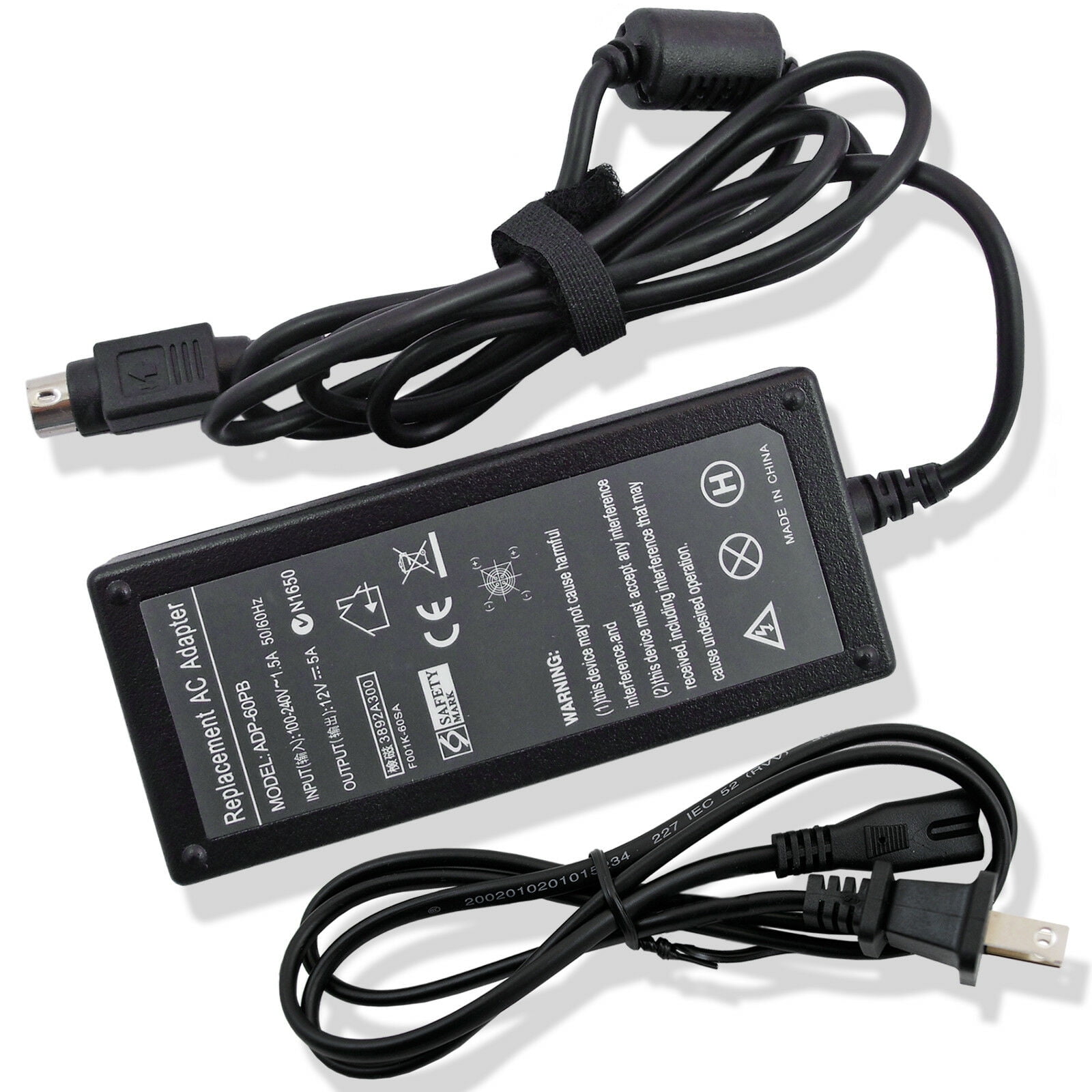 12V AC Adapter Charger for NEC MultiSync LCD1920NX-BK LCD Power Supply ...