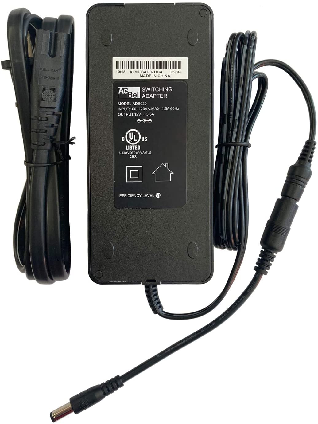 12V AC/DC Adapter for MSI Optix AG32C 32-inch OPTIXAG32C AG32CQ ...