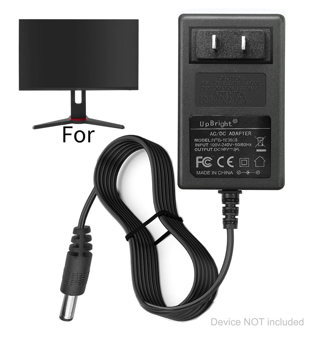 12V AC Adapter for Onn 100027813 Monitor 24" LED FHD 1080p 165hz ...