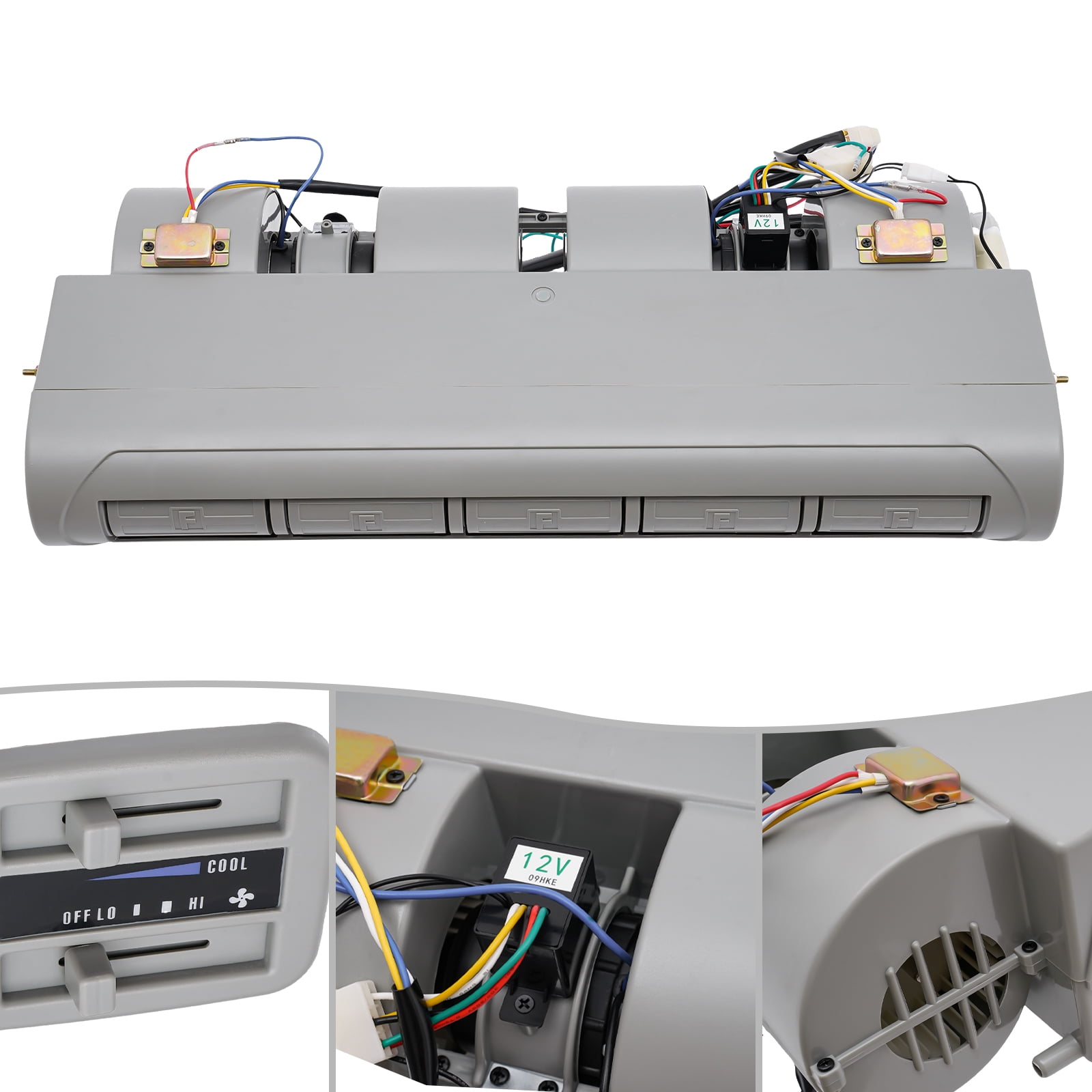 12V AC Universal Evaporator, 5 Shutters Double Shaft Evaporator Air ...