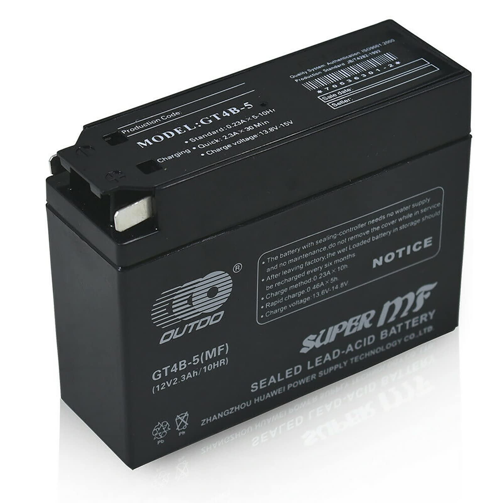 12V AGM Sealed Battery GT4B-5 YT4B-BS for Motorcycle SR400 YJ50R Vino ...