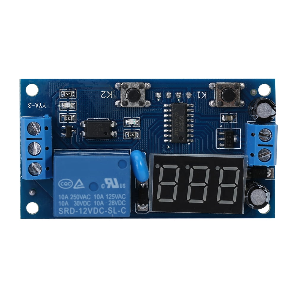12V Adjustable Timer Relay Module With LED Display, Infinite Loop Cycle & Delay Switch Board ...