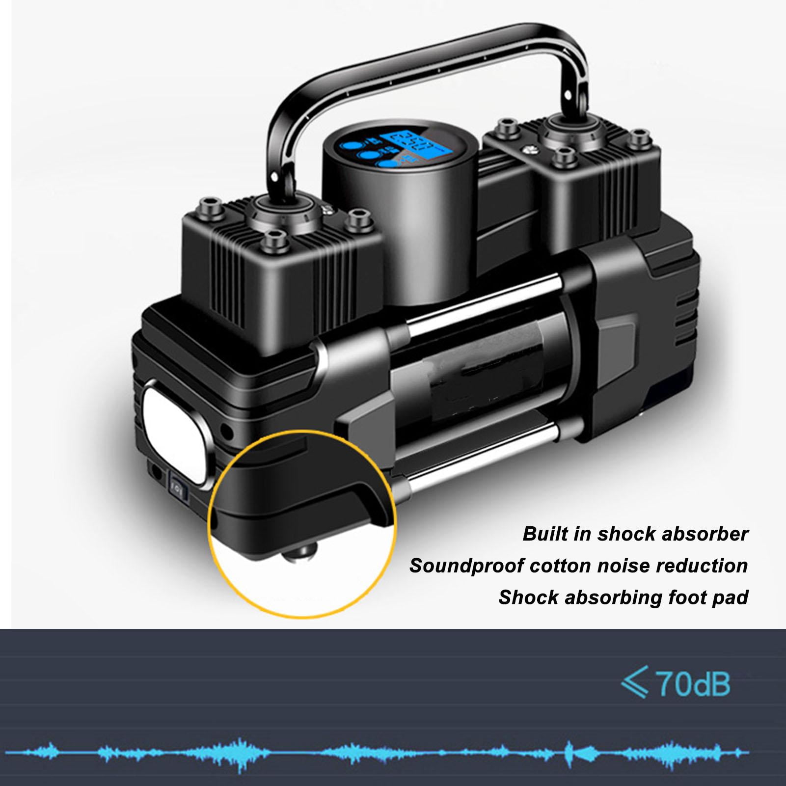 12V Air Compressor Pump with LED Light Digital Display Meter 100PSI ...