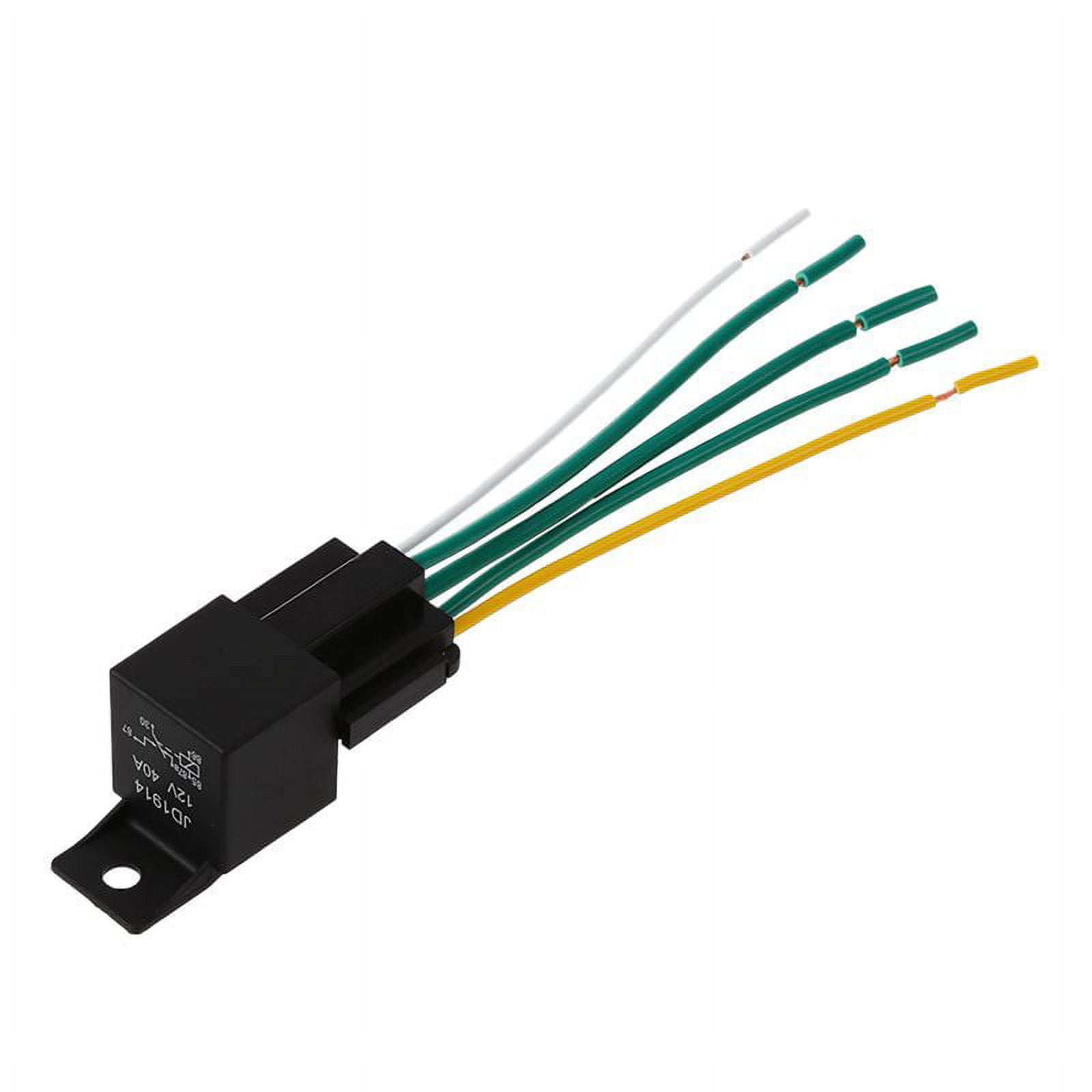 12V Automotive Changeover Relay 40A 5-Pin with Socket Holder - Walmart.com