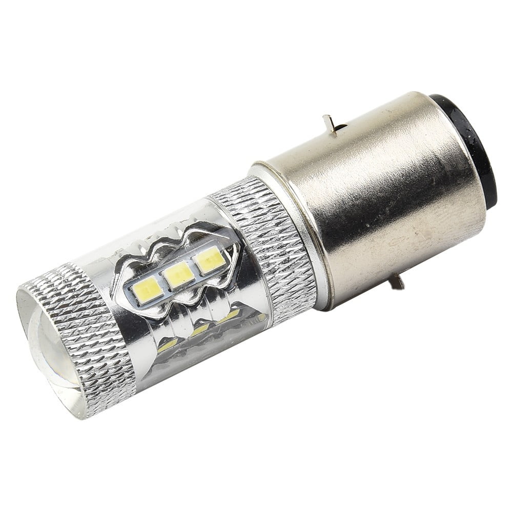 12V BA20D H6 80W LED Headlight Fog Light Lamp DRL Bulb White LED Front ...