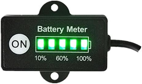 12V Battery Meter Lead-Acid Battery Indicator for Motorcycle Golf Carts ...
