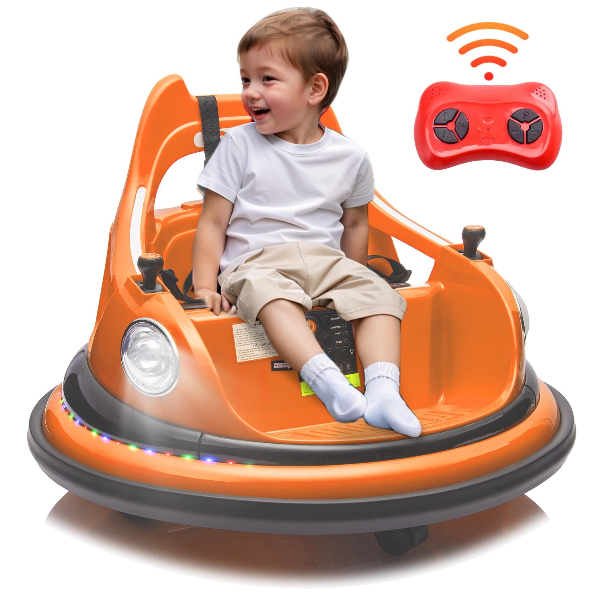 Kids Bumper Car Ride on, 12V Ride on Toy with Remote Control, Bumper ...