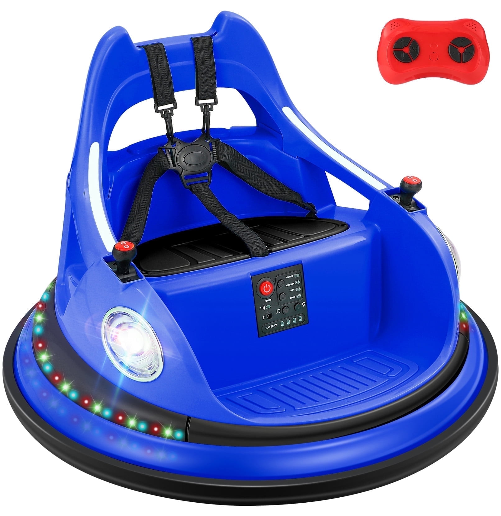 Bobiber 12V Toddler Bumper Car, Ride On Toy with Remote, 360Â° Spin ...