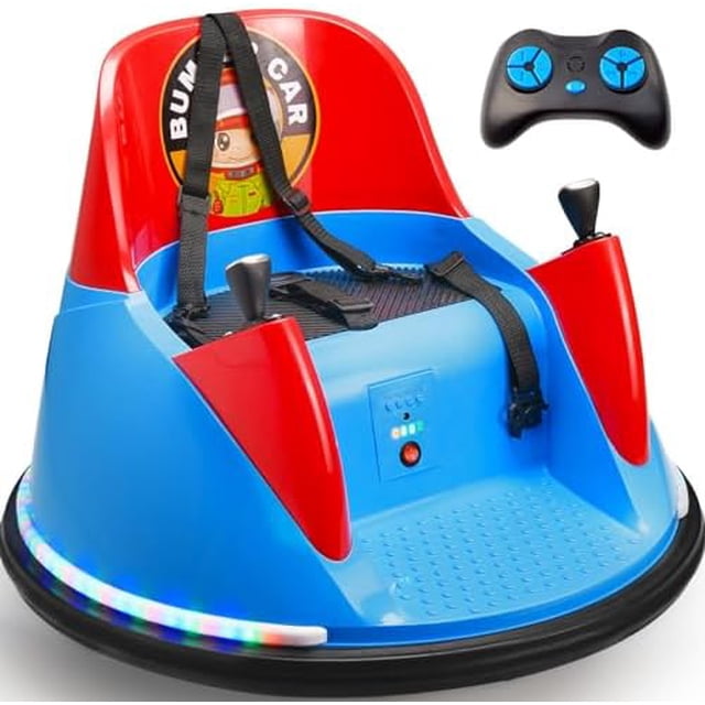 12V Bumper Car for Kids Toddler 1.5-6 Years with Remote Control ...