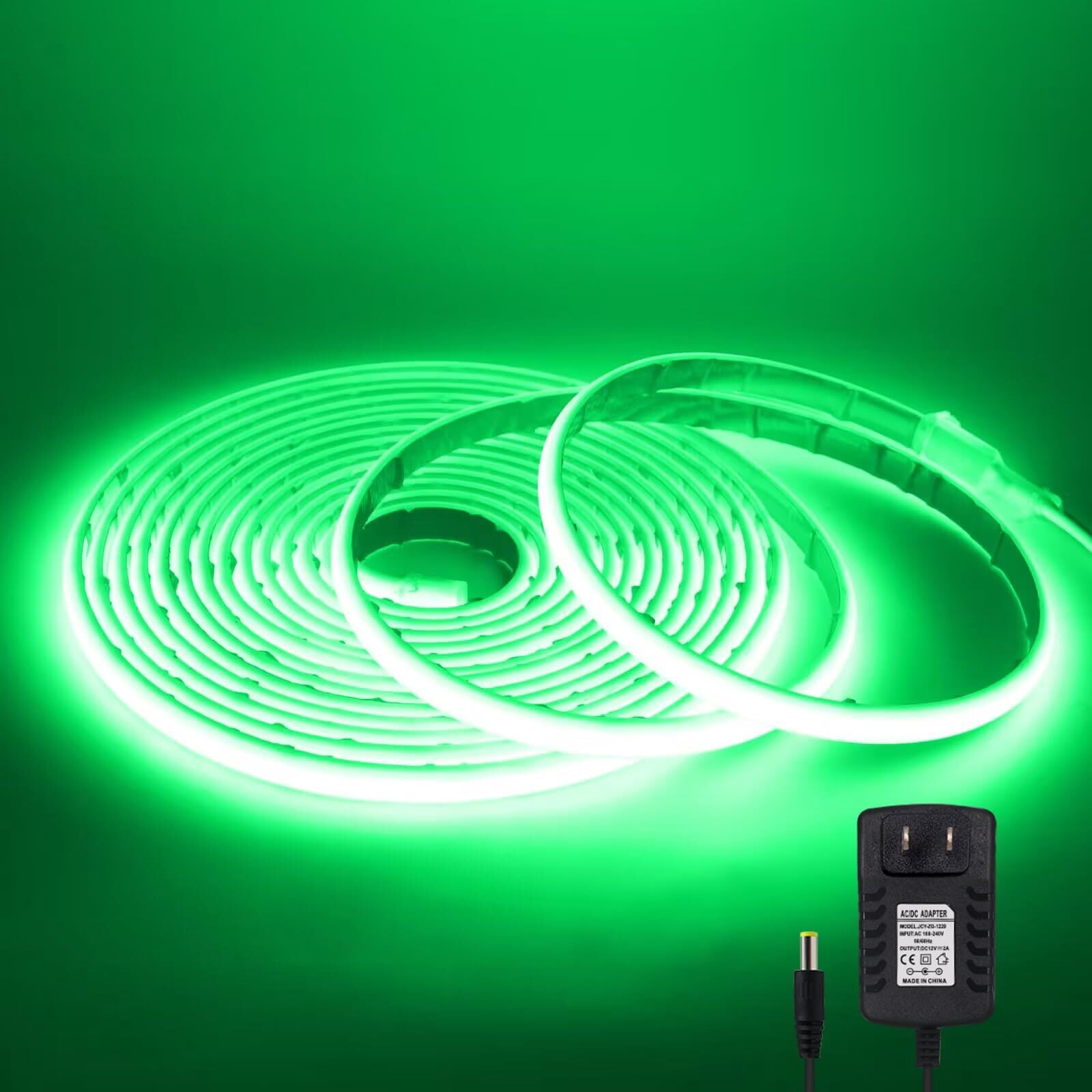 12V COB LED Strip Light 10M,White 6000-6500K,Waterproof Flexible Super ...