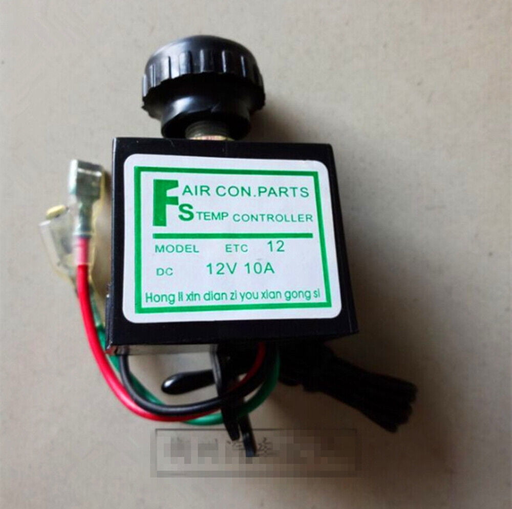 12V Car AC Thermostat switch Adjustable electronic temperature control ...