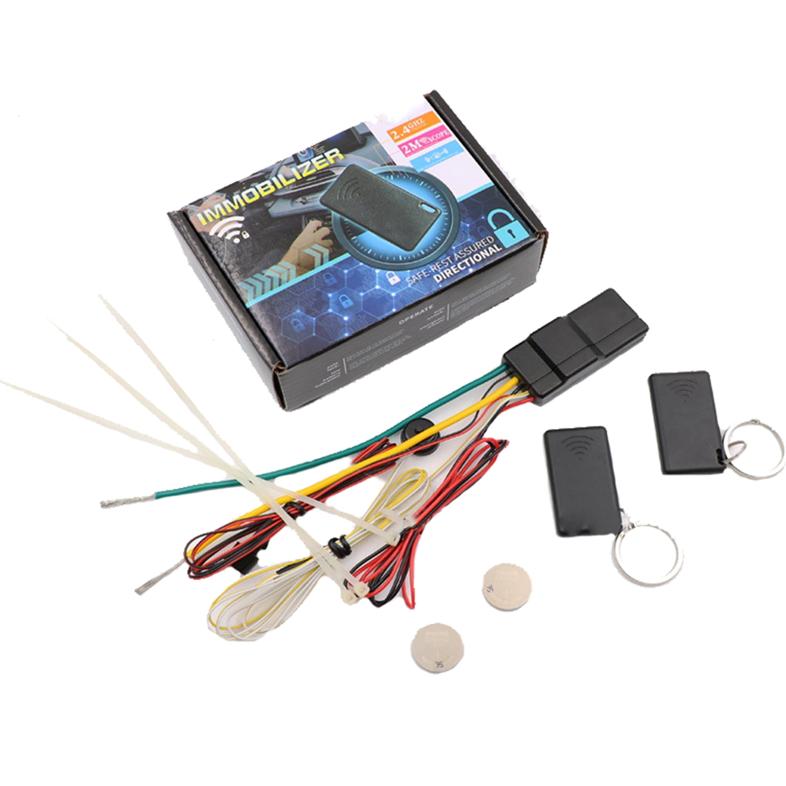 12V Car Alarm System 2.4G - Engine Lock Security for Protection Car ...