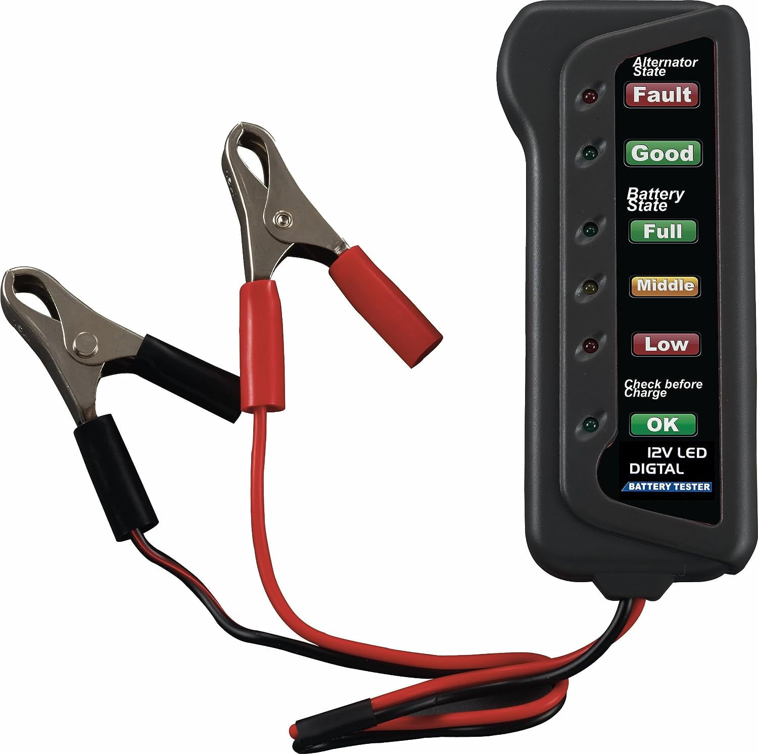12V Car Battery Alternator Tester, Test Battery Condition & Alternator ...
