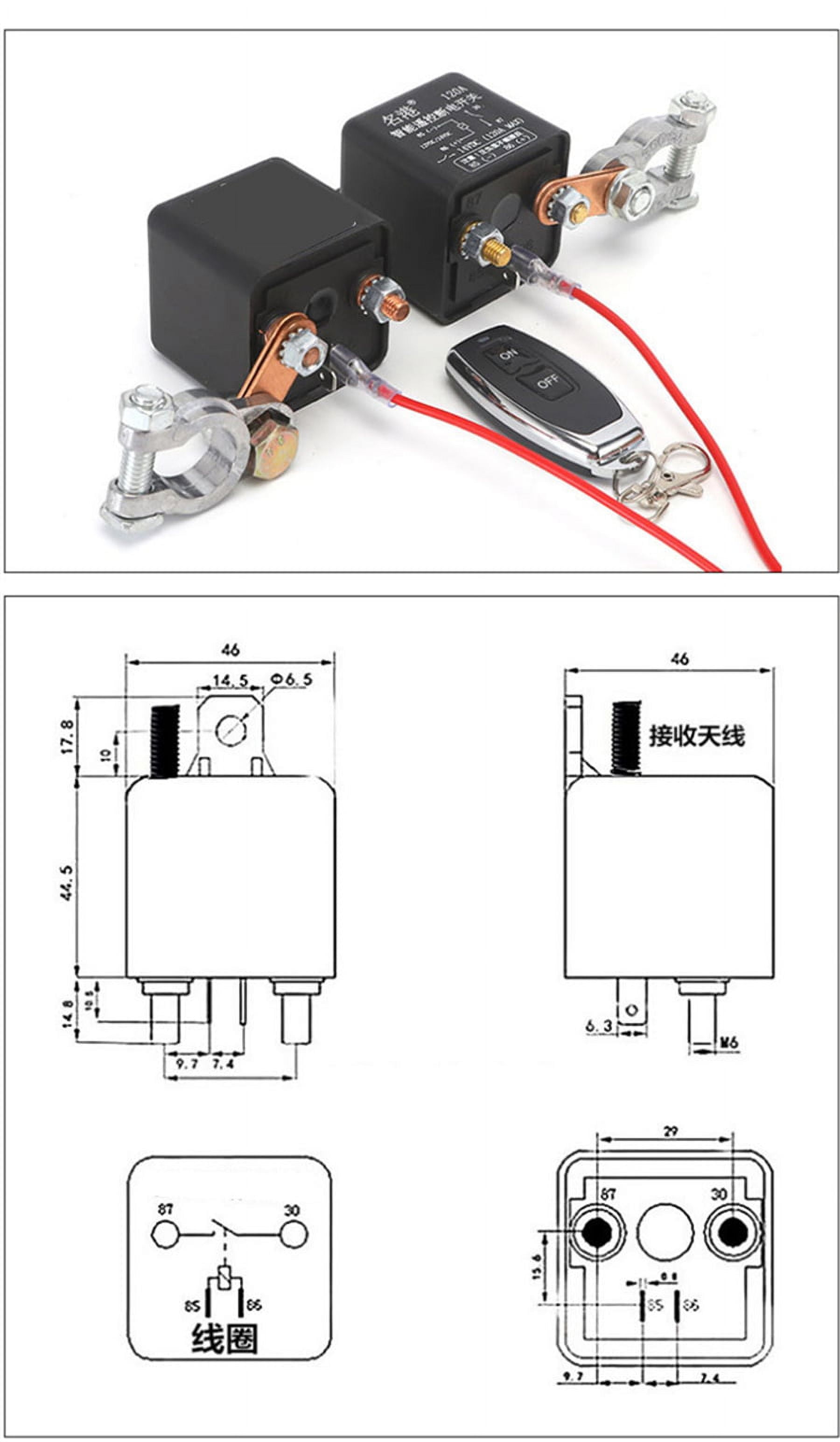 12V Car Battery Disconnect Cut Off Isolator Switch With Remote Control ...