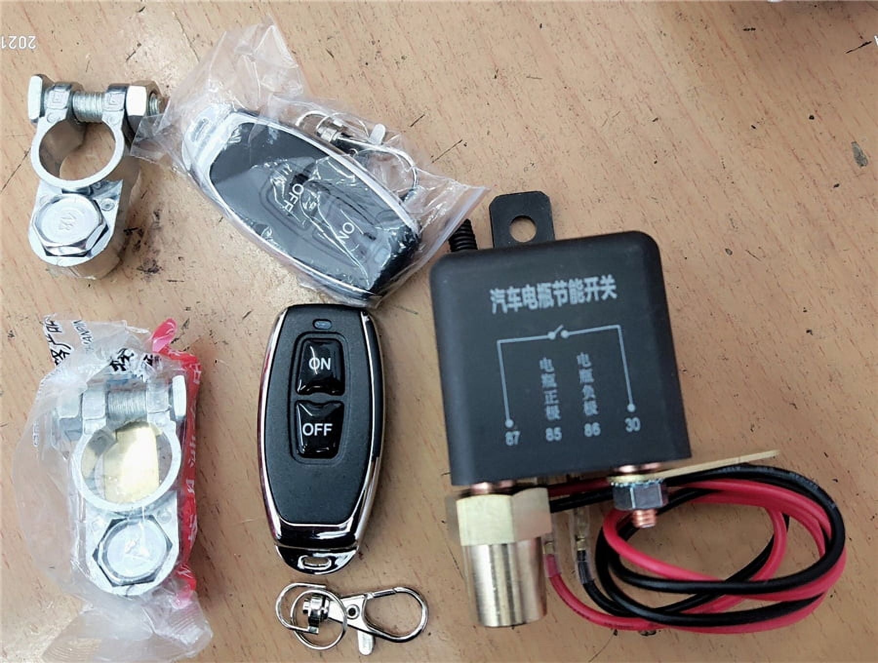 12V Universal Car Battery Disconnect Switch Master Kill Kit with Dual ...