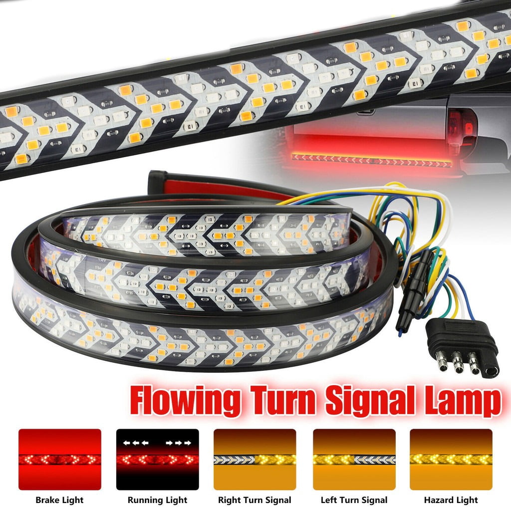 12V Car Brake Turn Light Signal Flexible RV SUV LED Strip Rear Tail ...