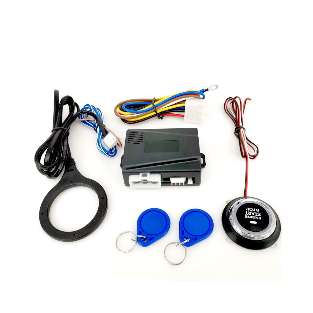 12V Car Engine Push Starts Button RFID Ignition Starter Keyless Engine ...