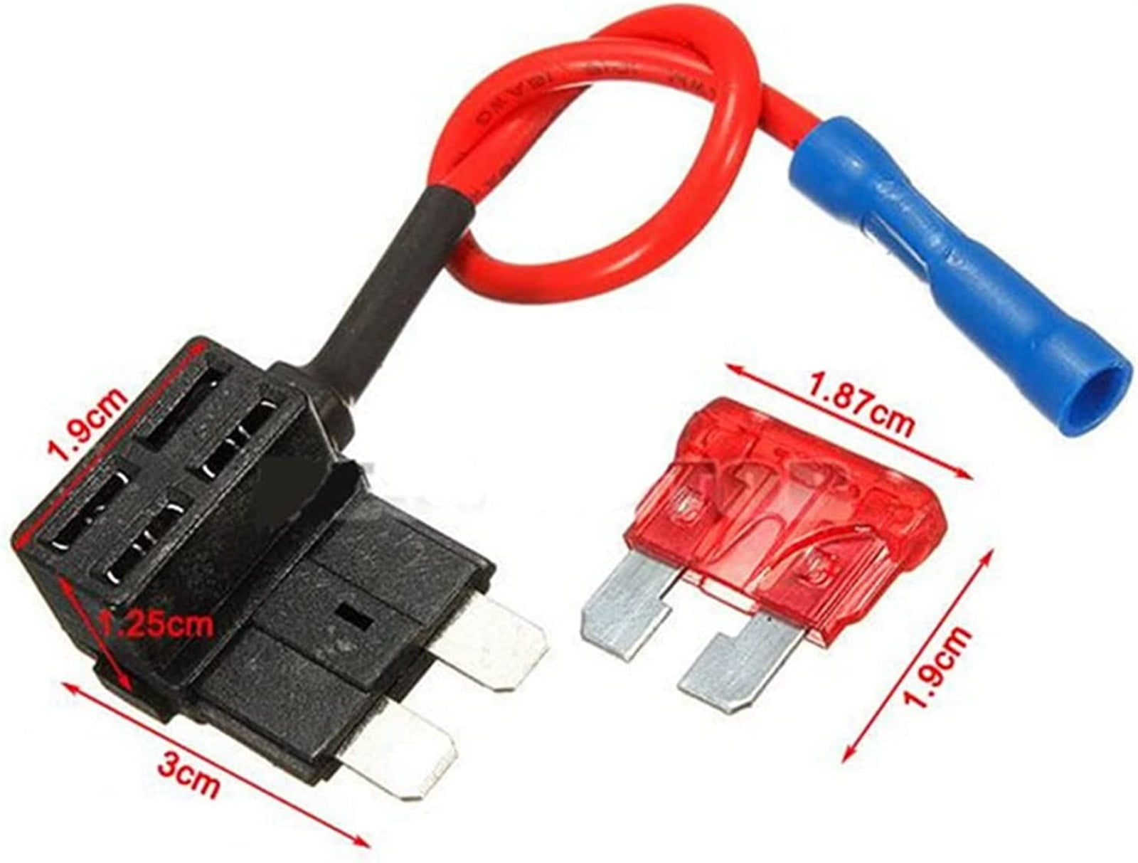 12V Car Fuse Holder Add-a-Circuit TAP Adapter Micro/Mini/Standard ATM ...