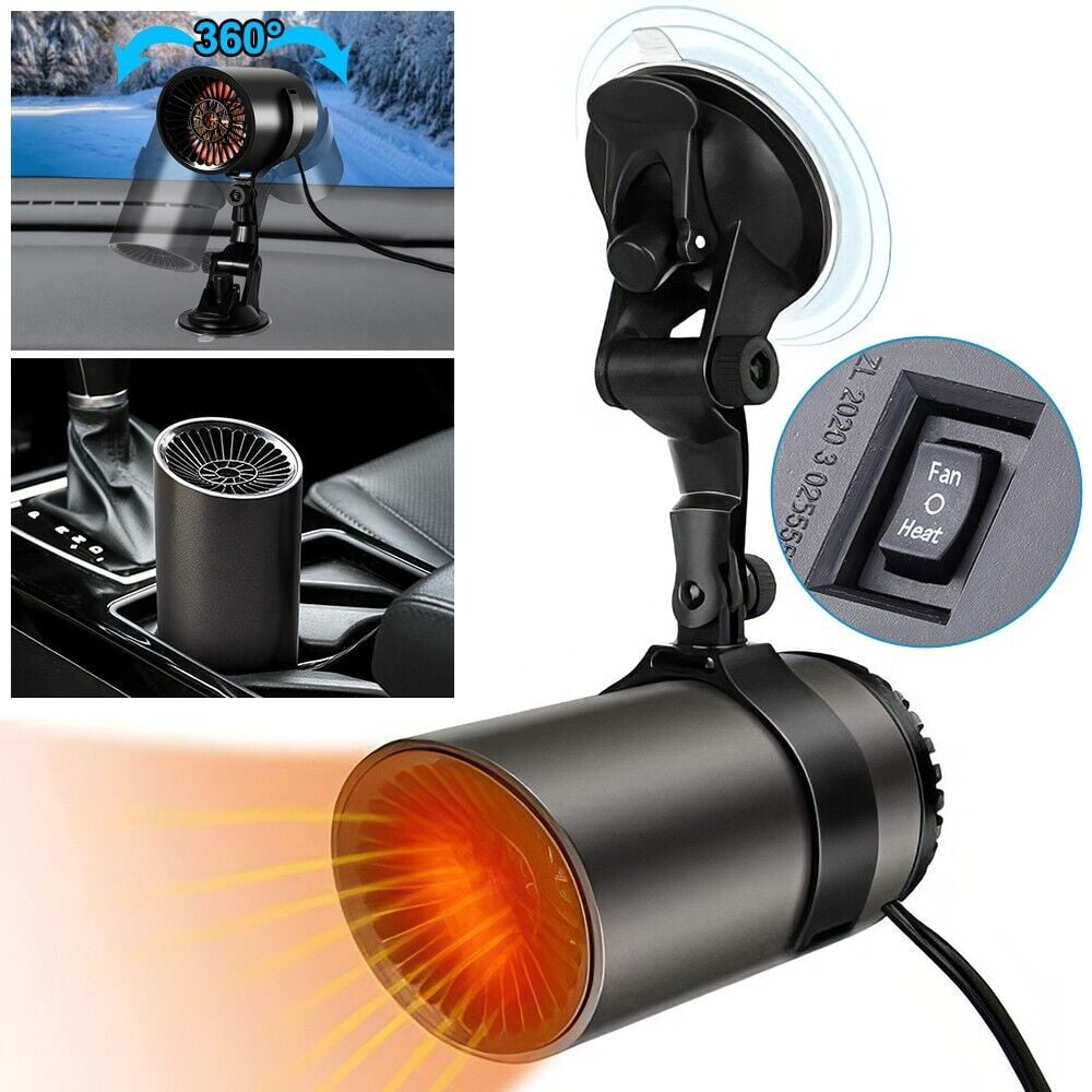 12V Car Heater Heat Hot Cool Fan Windscreen Window Demister Defroster ...