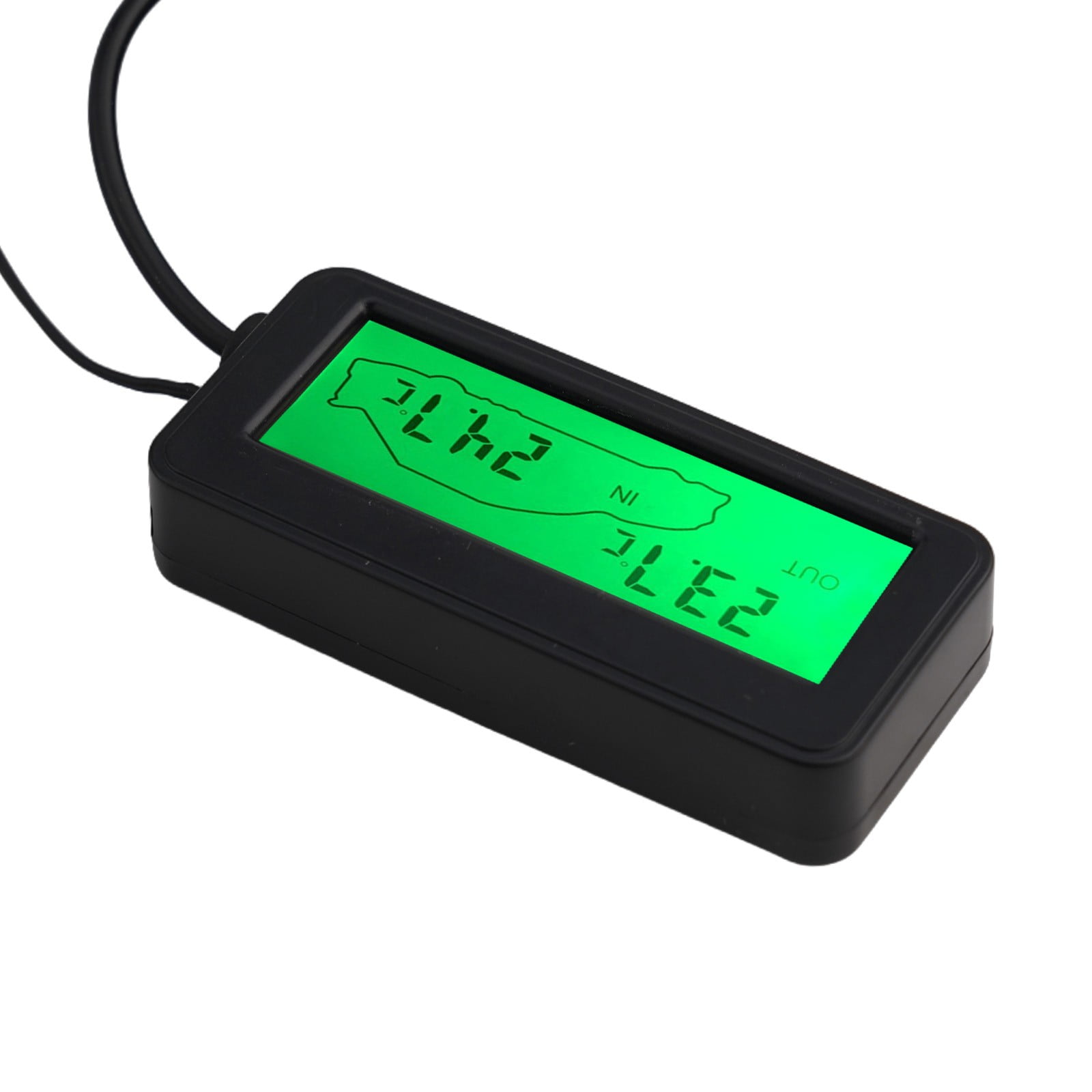 12V Car LCD Digital Display Thermometer Inside Outside Temperature ...