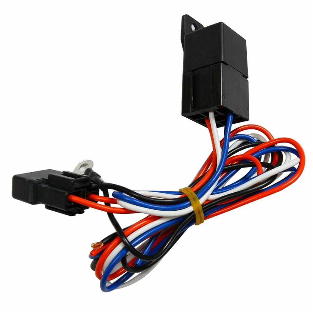 12V Car Radiator Electric Fan Thermostat Control Relays Wire Harness ...