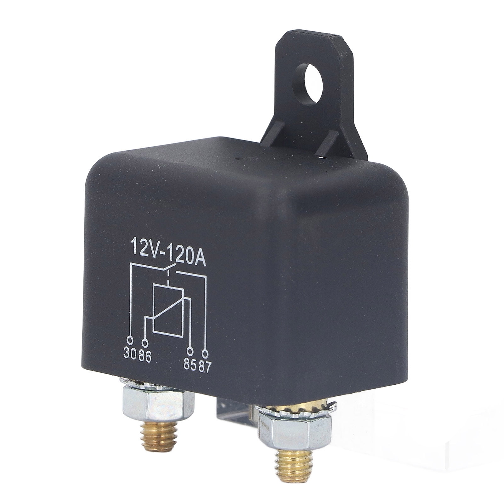 12V Car Relay Switch 120A High Starting Power Brass Coil 4 Pin Normally ...
