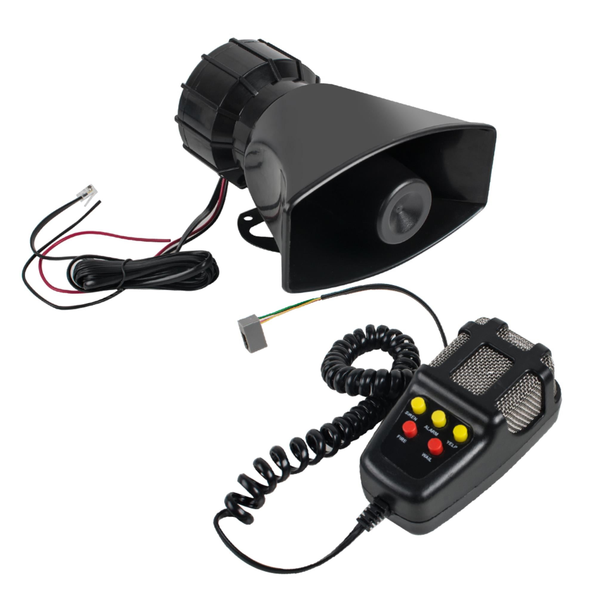 12V Car Siren: Powerful 100W Output, 5 Sound Tone Loud Horn - Ideal for ...