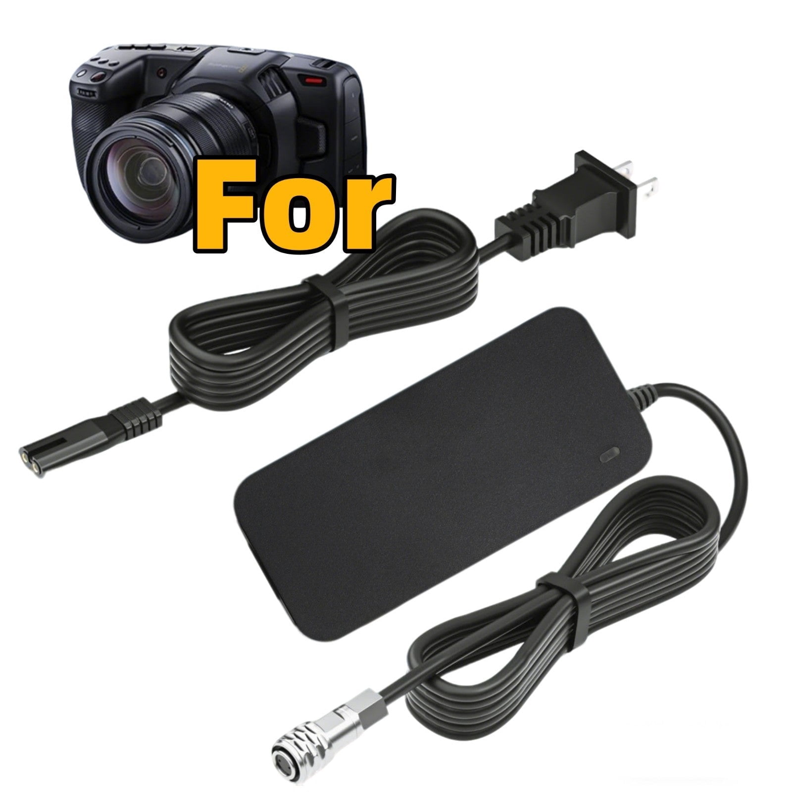 12V Charger Compatible with Blackmagic Pocket Cinema Camera 4K 6K Pro ...